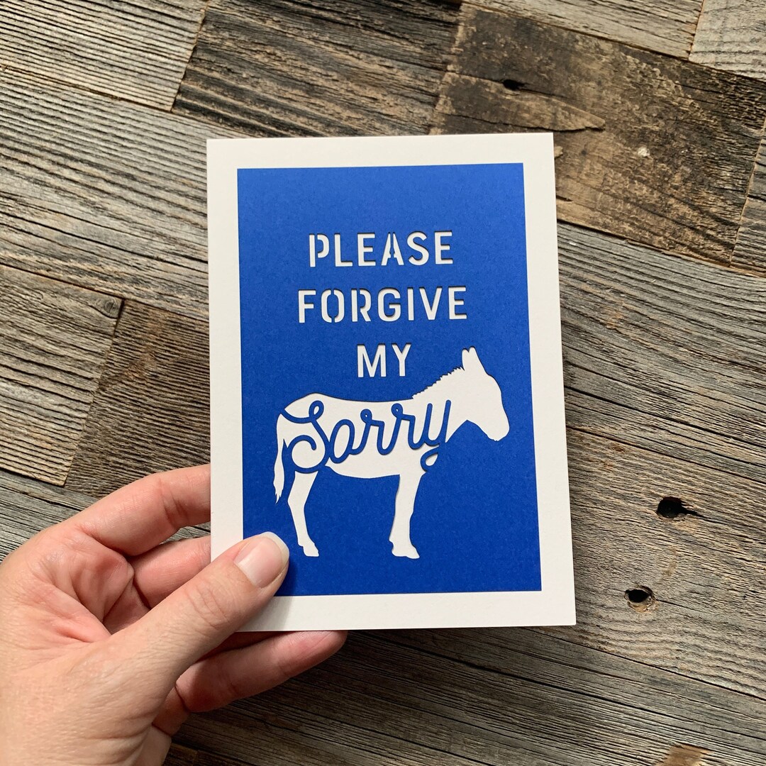 Forgive Me Card, Sorry Card, Sorry I Fucked up Card, Forgive My Sorry ...
