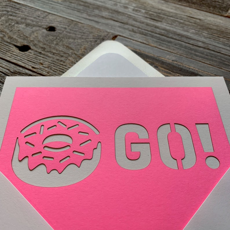 Don't Go Card Donut Go Card Moving Card I Don't | Etsy