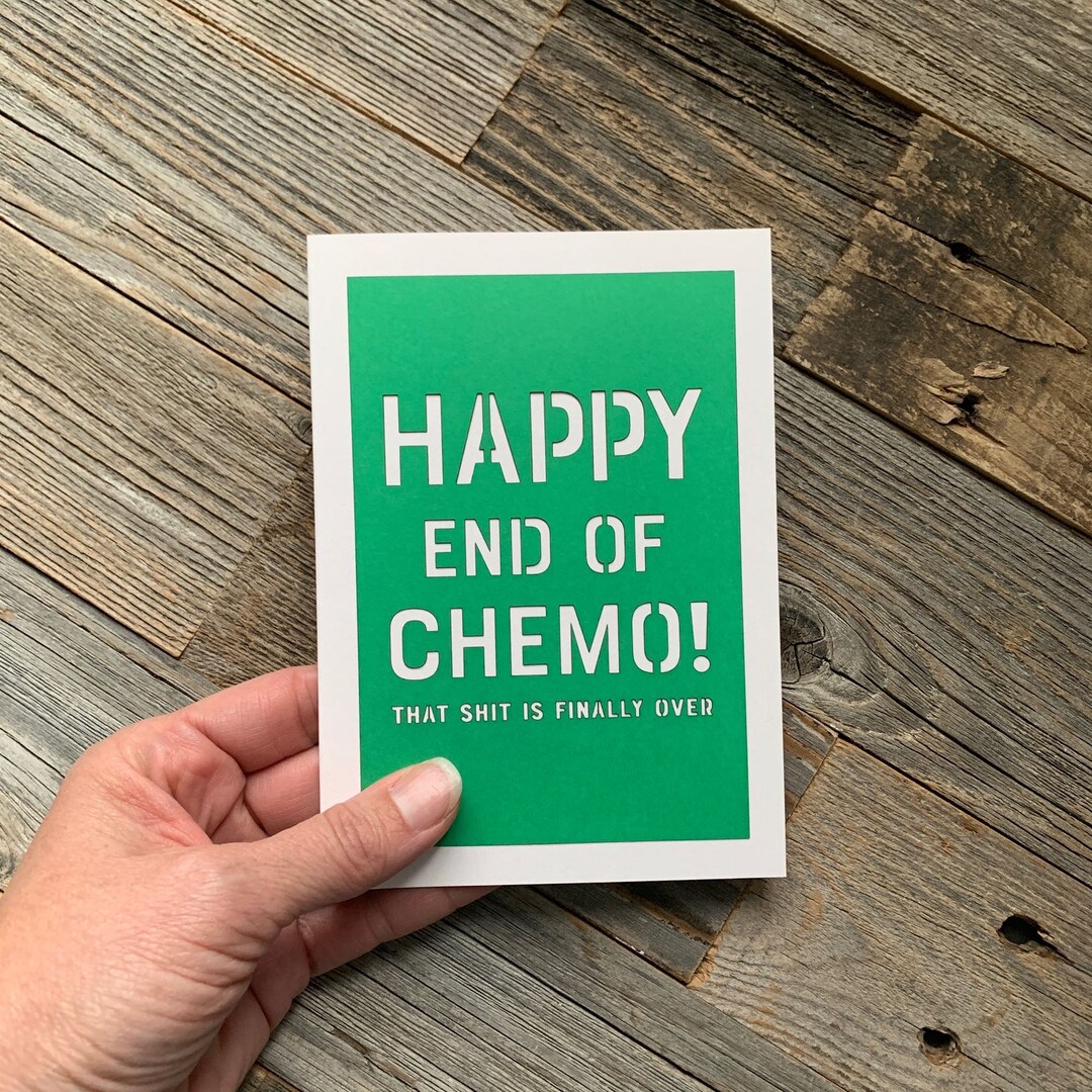 Happy End of Chemo Card, Done With Chemotherapy Card, Chemotherapy ...