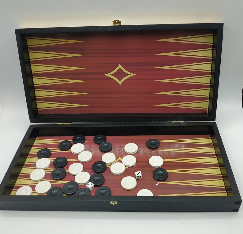 Backgammon Ancient Busts Game, Backgammon Board Wood, Gift for Men ...