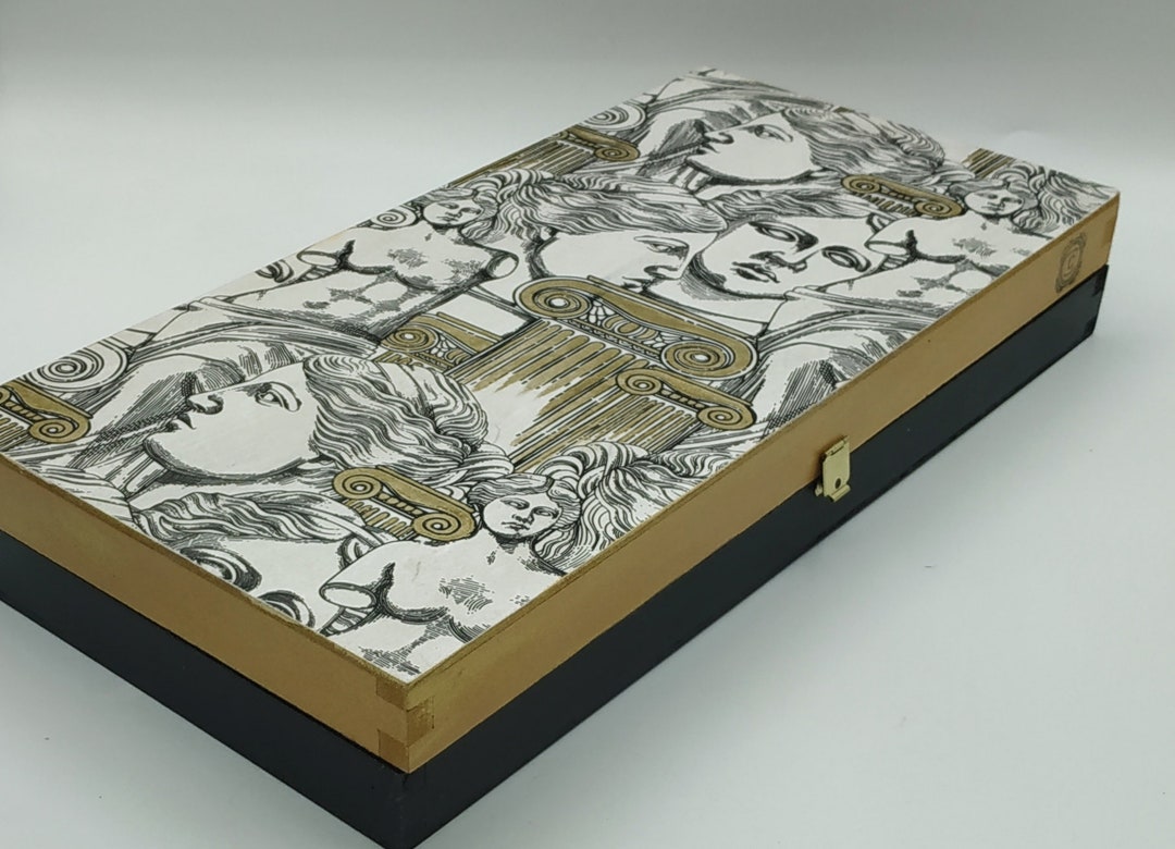 Backgammon Ancient Busts Game, Backgammon Board Wood, Gift for Men ...