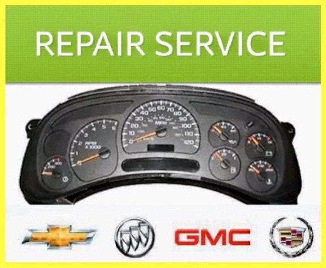 Chevrolet Instrument Cluster Repair Service 2003-2007 Silverado ...