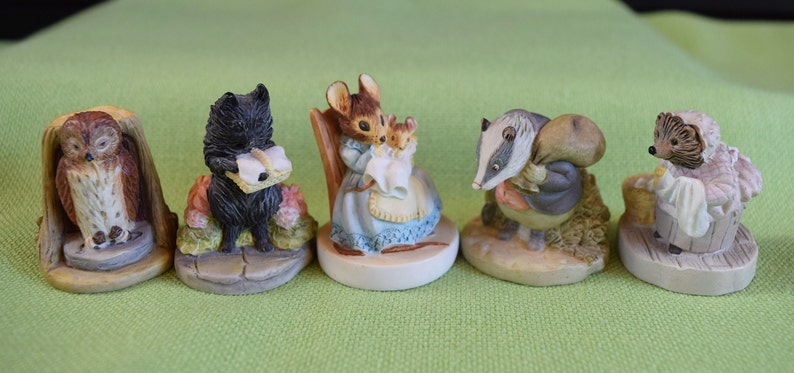 Lenox 1996 Beatrix Potter Thimble Figurines, Miniatures, Sold ...