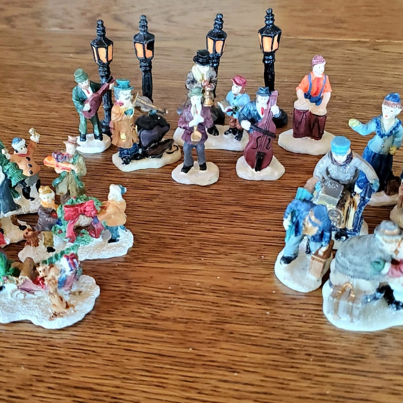 Miniature People for Christmas Village - Etsy
