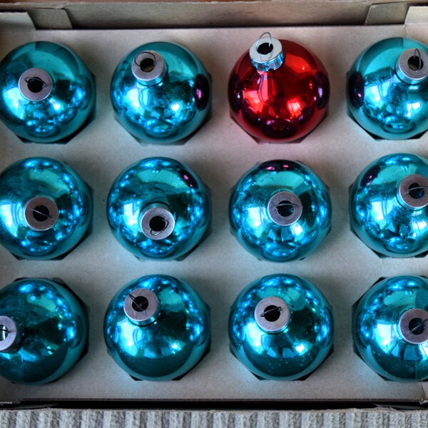 Christmas Ornaments Turquoise - Etsy