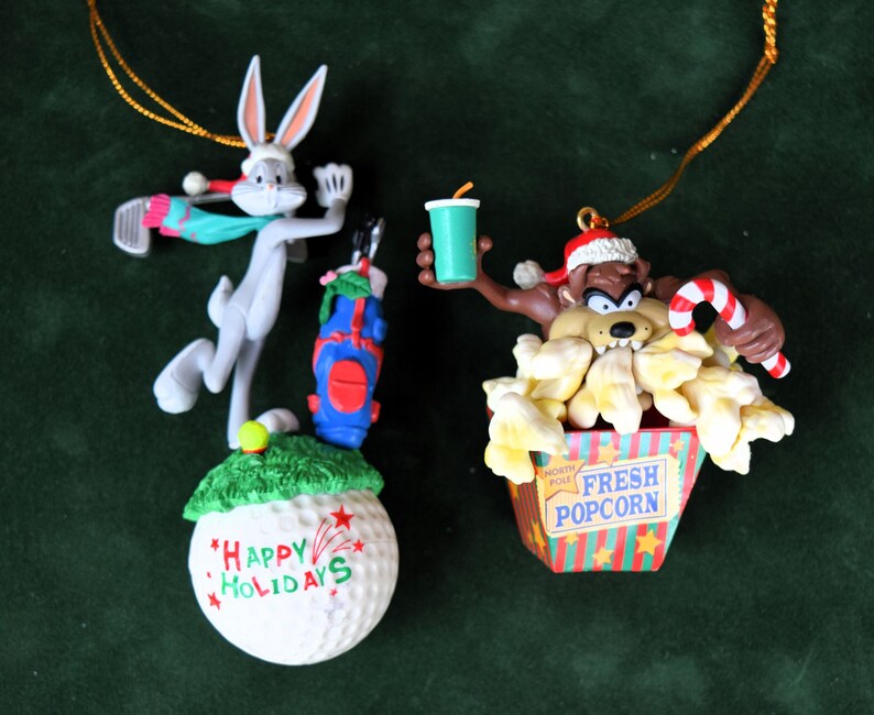 Looney Tunes Character Bugs Bunny and Taz Devil Christmas - Etsy