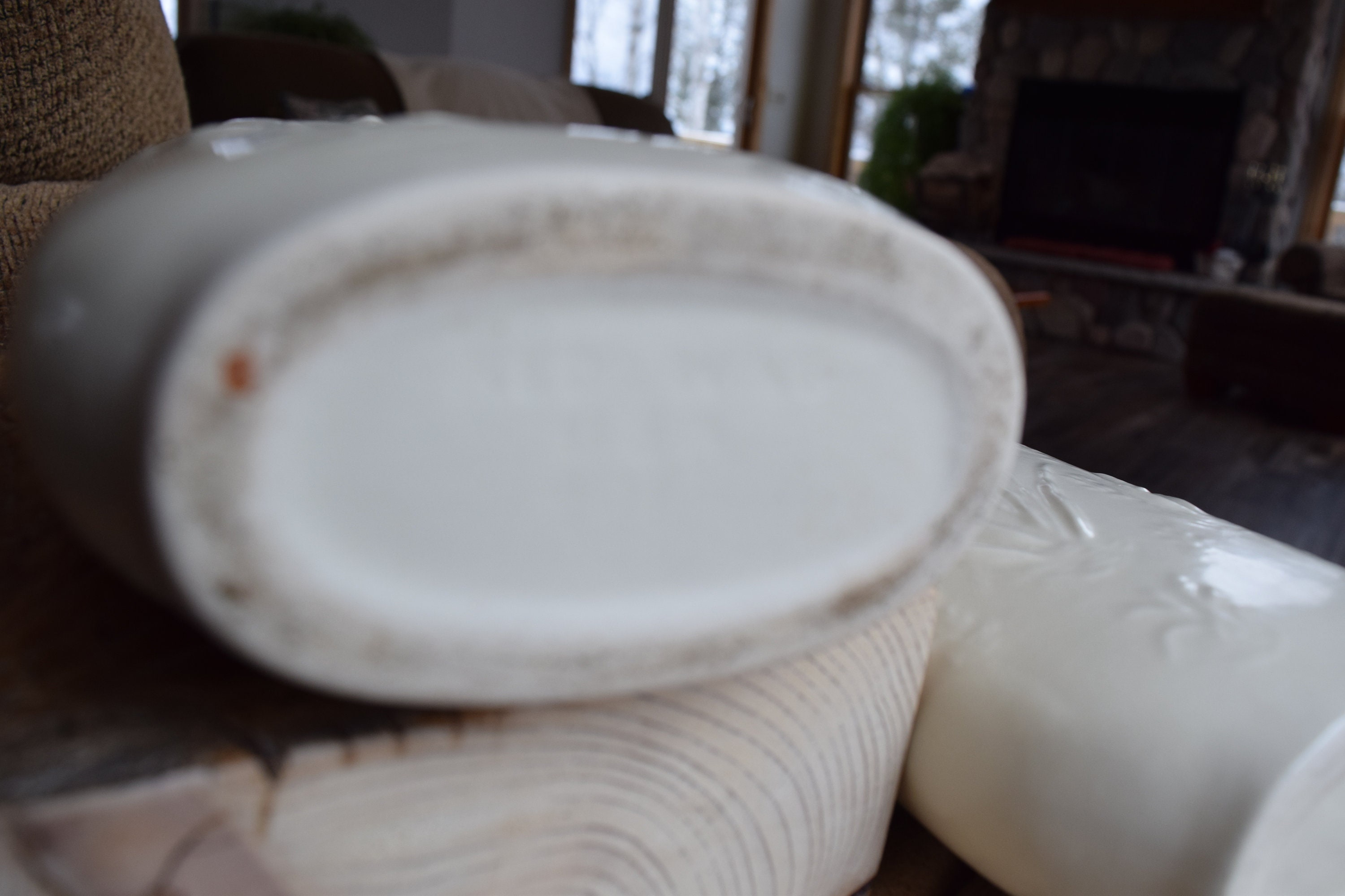 Vintage Red Wing Pottery Cattail Planter Set / Two Vases Set, Cream ...