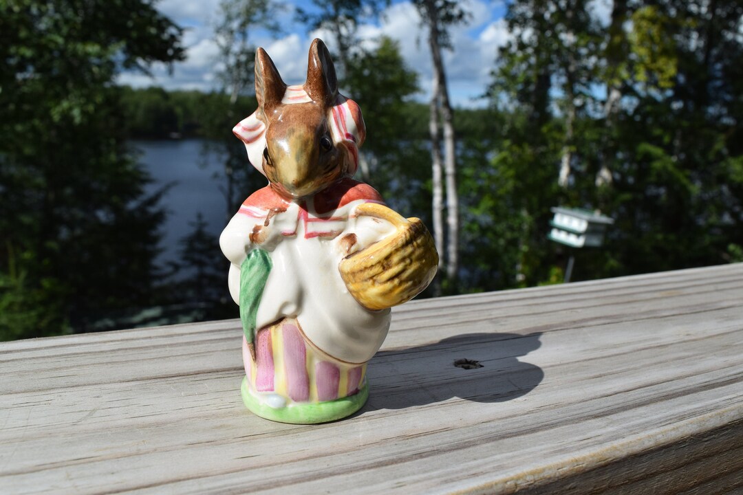 Beatrix Potter Mrs. Rabbit Figurine: Beswick Porcelain, England - Etsy