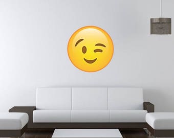 Emoji wall decal | Etsy