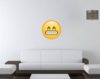 Emoji wall decal | Etsy