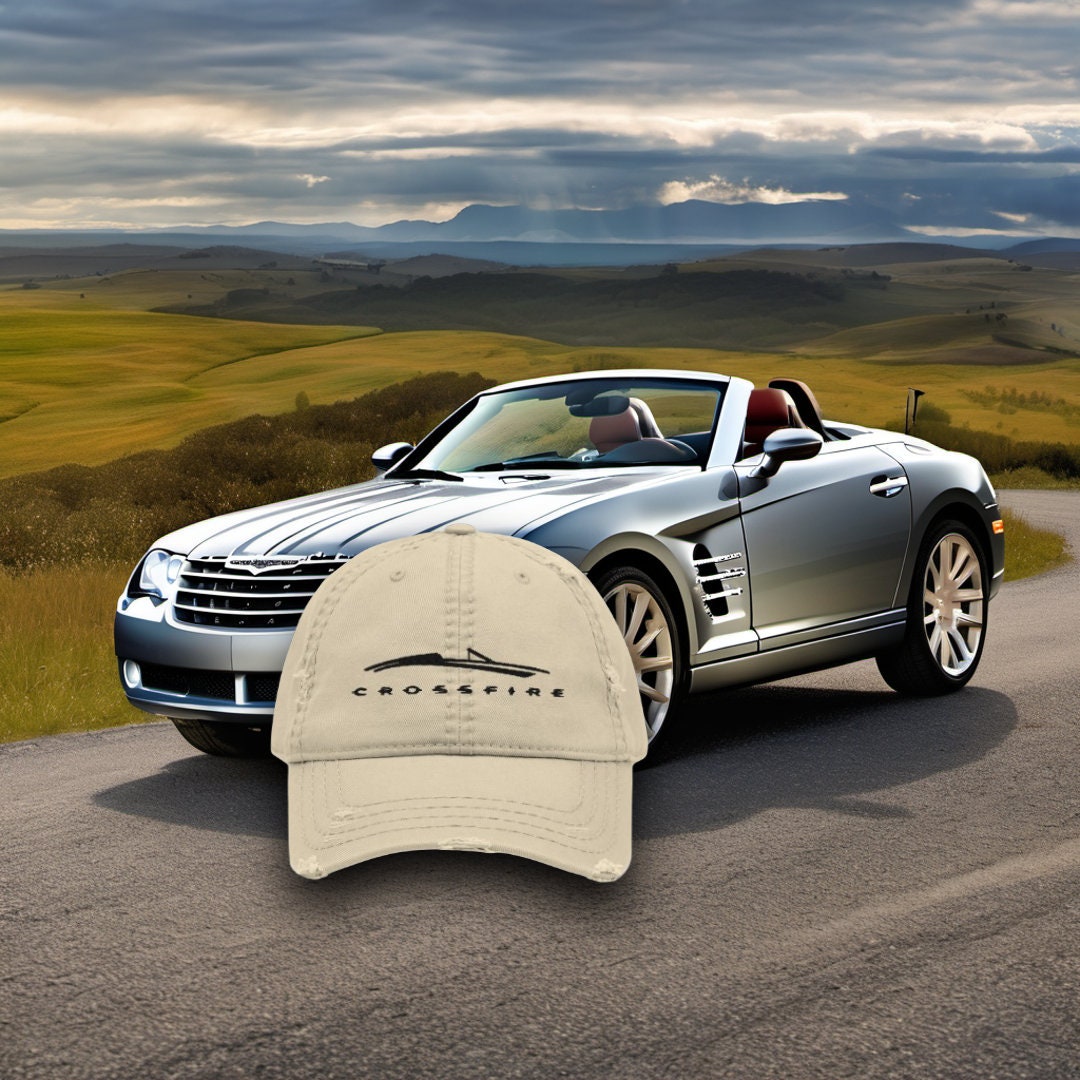 Crossfire Car Lover Roadster Dad Hat: Embroidered Distressed Cotton ...