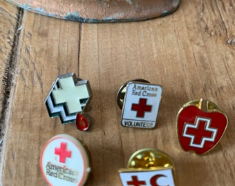 Red Cross Pins - Etsy