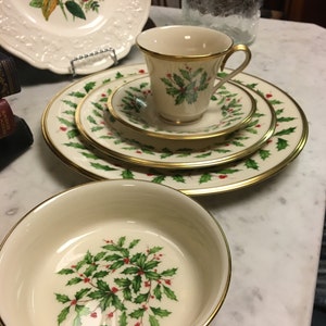 Lenox Holiday 6-pc Place Settings (3) - Etsy