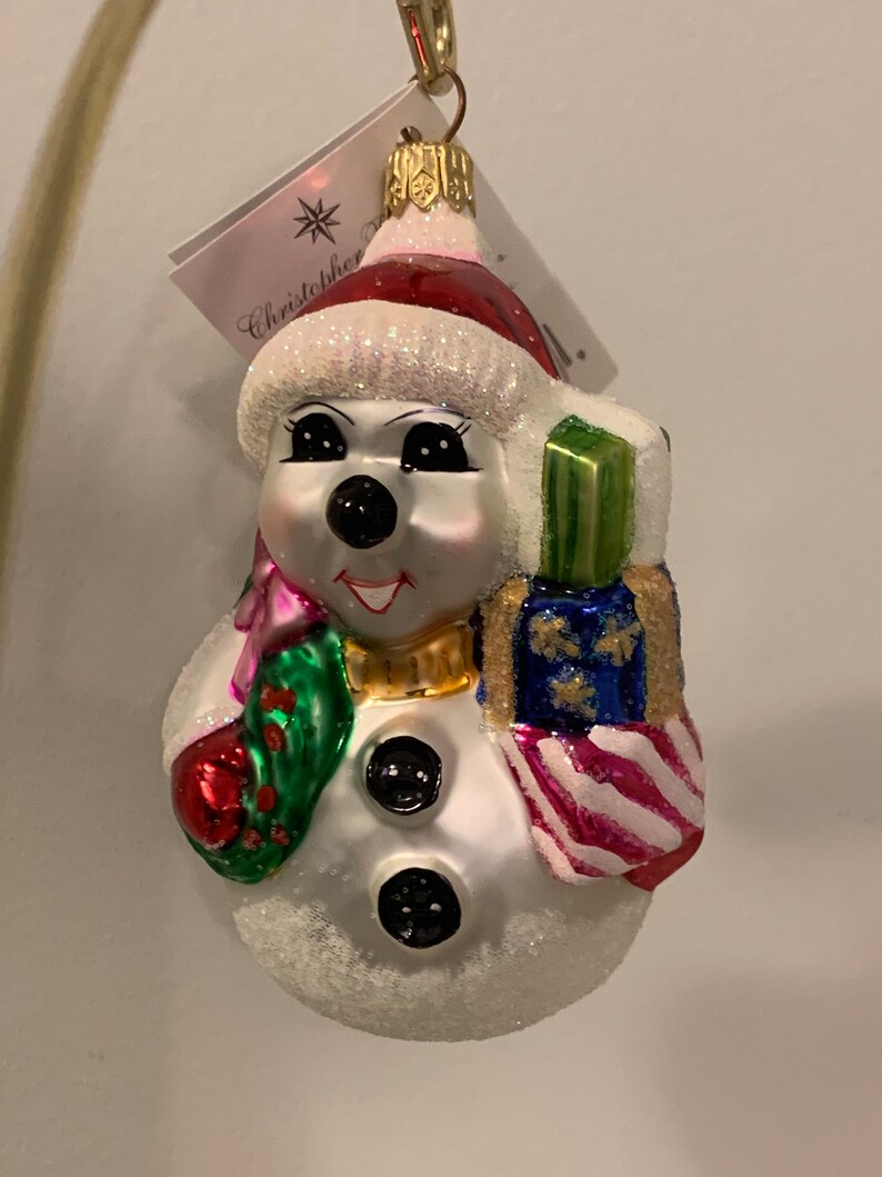 Christopher Radko 'wee Frosty Tenor' Snowman Ornament / 1999 - Etsy