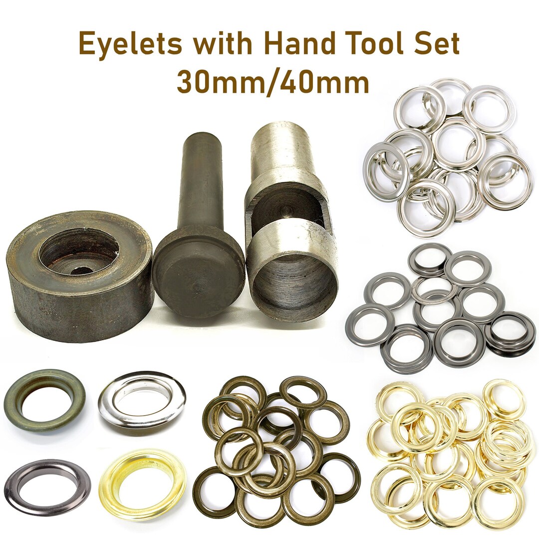 Eyelets Grommets With Fixing Hand Tool Set, Curtain Eyelets, Banner ...