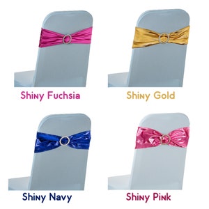 Wedding Chair Covers Bands Spandex Chair Bands With Buckle - Etsy UK