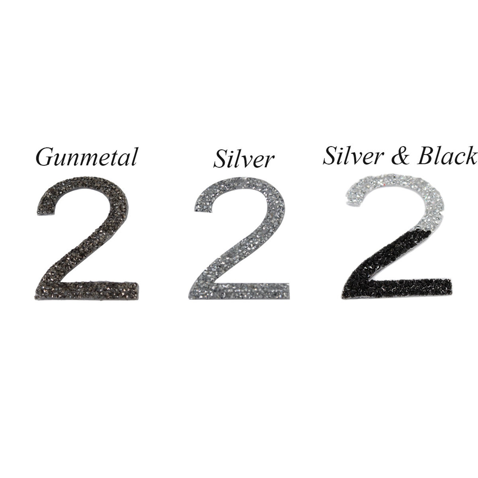 2pcs Hot Fix Iron on Number Letters Glitter Stickers for Craft - Etsy UK