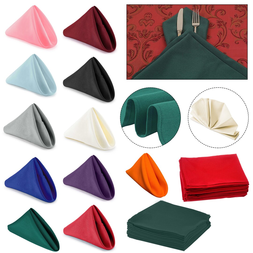 20inch Dining Table Napkins Plain Napkin for Dinner Table Decor ...