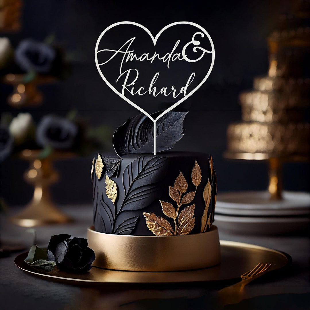 Personalised Wedding Cake Toppers Custom Couples Topper for Weddings ...