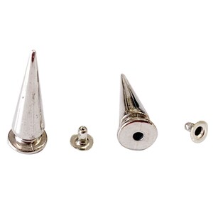 Punk Studs Rivets Spike Long Cone Studs With Pins for Sewing Leather ...