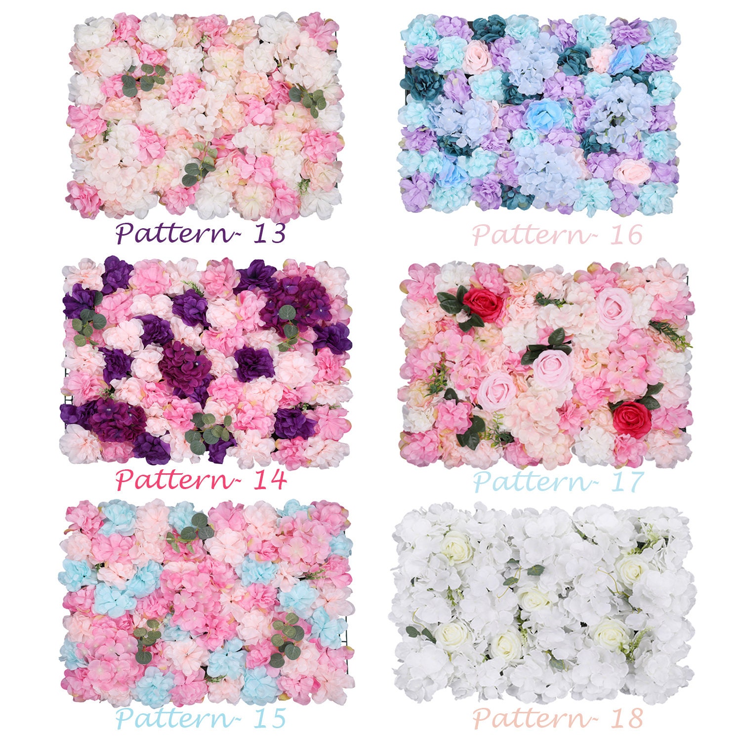 Silk Flower Panel Artificial Flower Panel Wall for Backdrop - Etsy UK