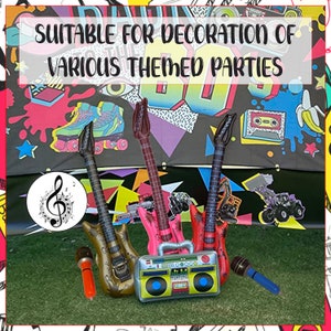 Inflatable Party Props Guitar Microphones Piano Musical Instruments ...