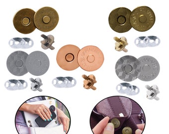20 Sets 18mm 3/4 Hidden Invisible Sew-in Magnetic Snap - Etsy
