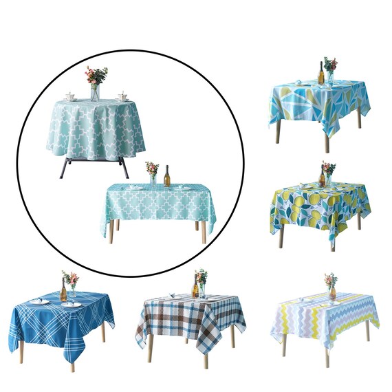 Table Cloth Easy Washable & Wipe Clean Waterproof Polyester - Etsy UK