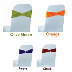 Wedding Chair Covers Bands Spandex Chair Bands With Buckle - Etsy UK