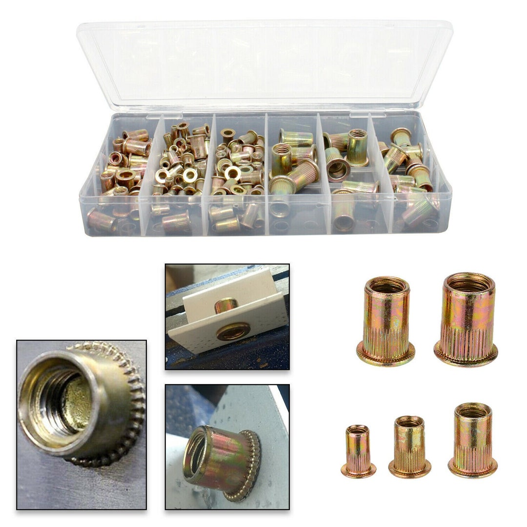 Rivet Nuts Set Eyelet Rivets Thread Through Nuts Hollow Hole - Etsy