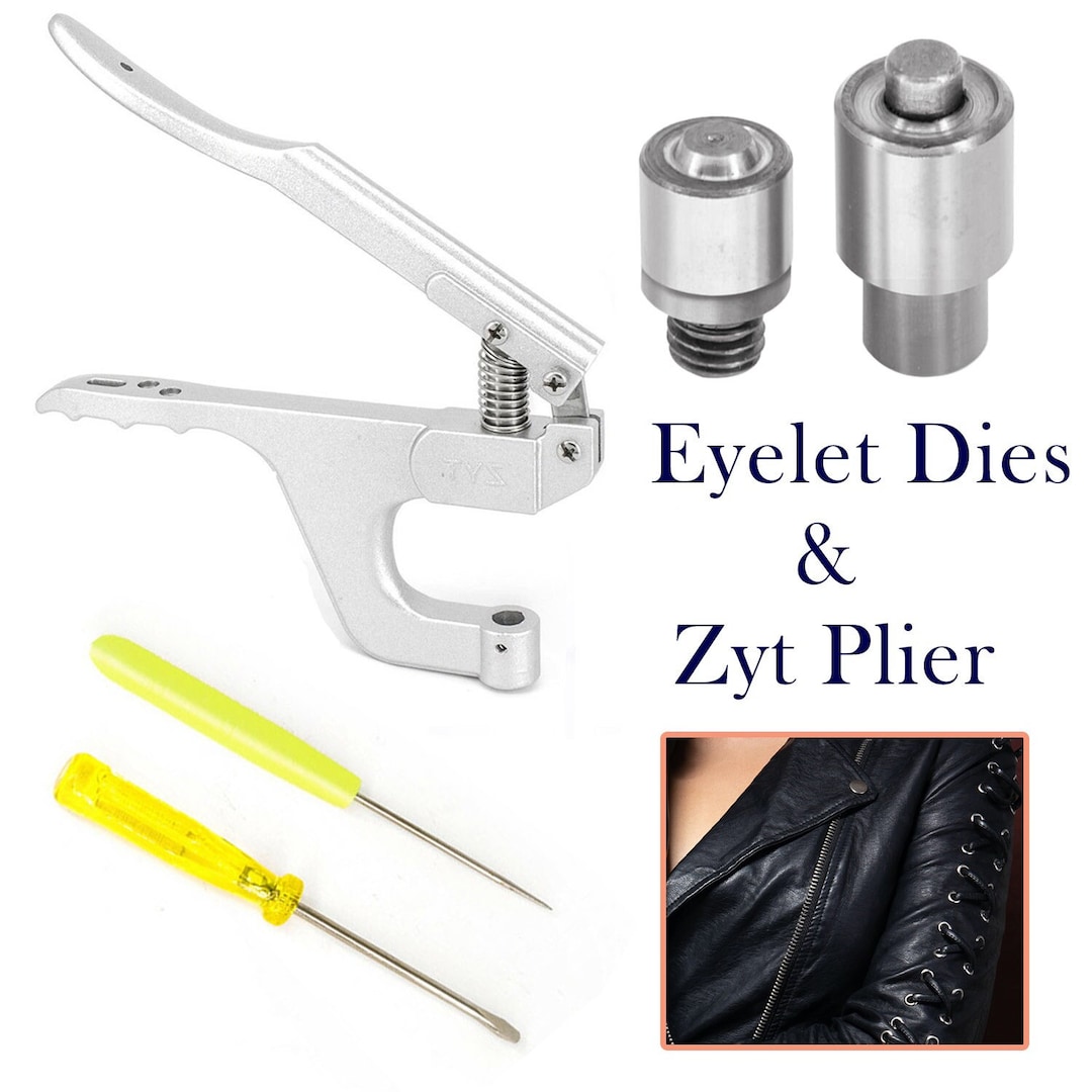 Eyelets Grommets Fixing Dies and ZYT Plier, Grommets Setting Dies for ...