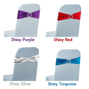 Wedding Chair Covers Bands Spandex Chair Bands With Buckle - Etsy UK