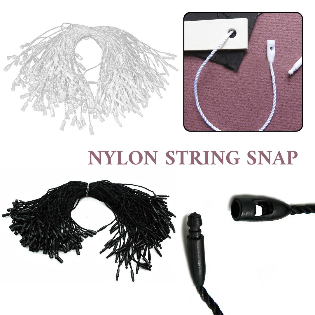 Nylon String Hang Tags Fastener Hook Pins Lock Nylon Snap Lock - Etsy