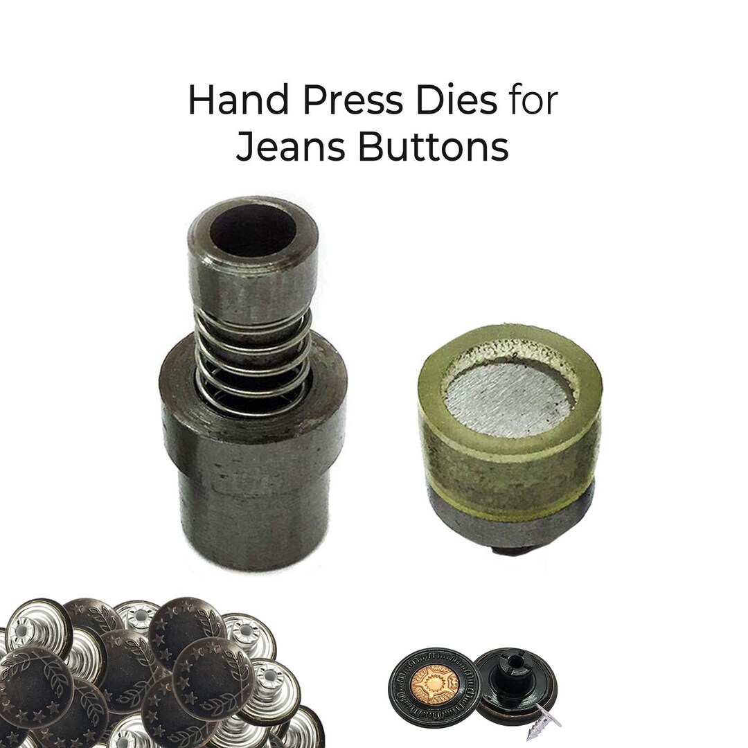 Jeans Buttons Fixing Dies Set Compatible With Green Hand Press Machine ...