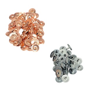 Denim Rivets Hat Rivets Studs Buttons, 7mm Rivets for Jeans Decorative ...