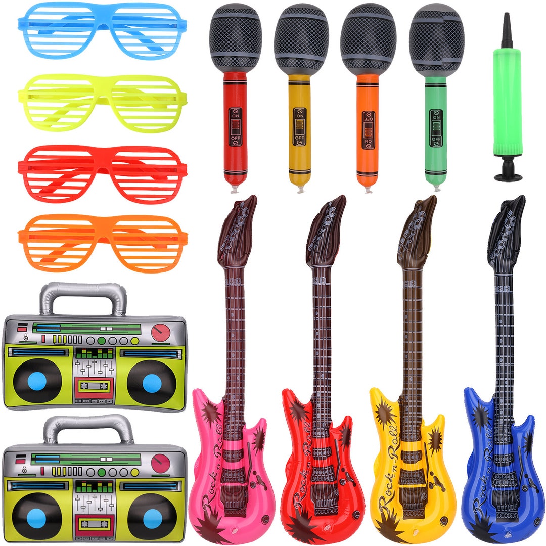 Inflatable Party Props Guitar Microphones Piano Musical Instruments ...