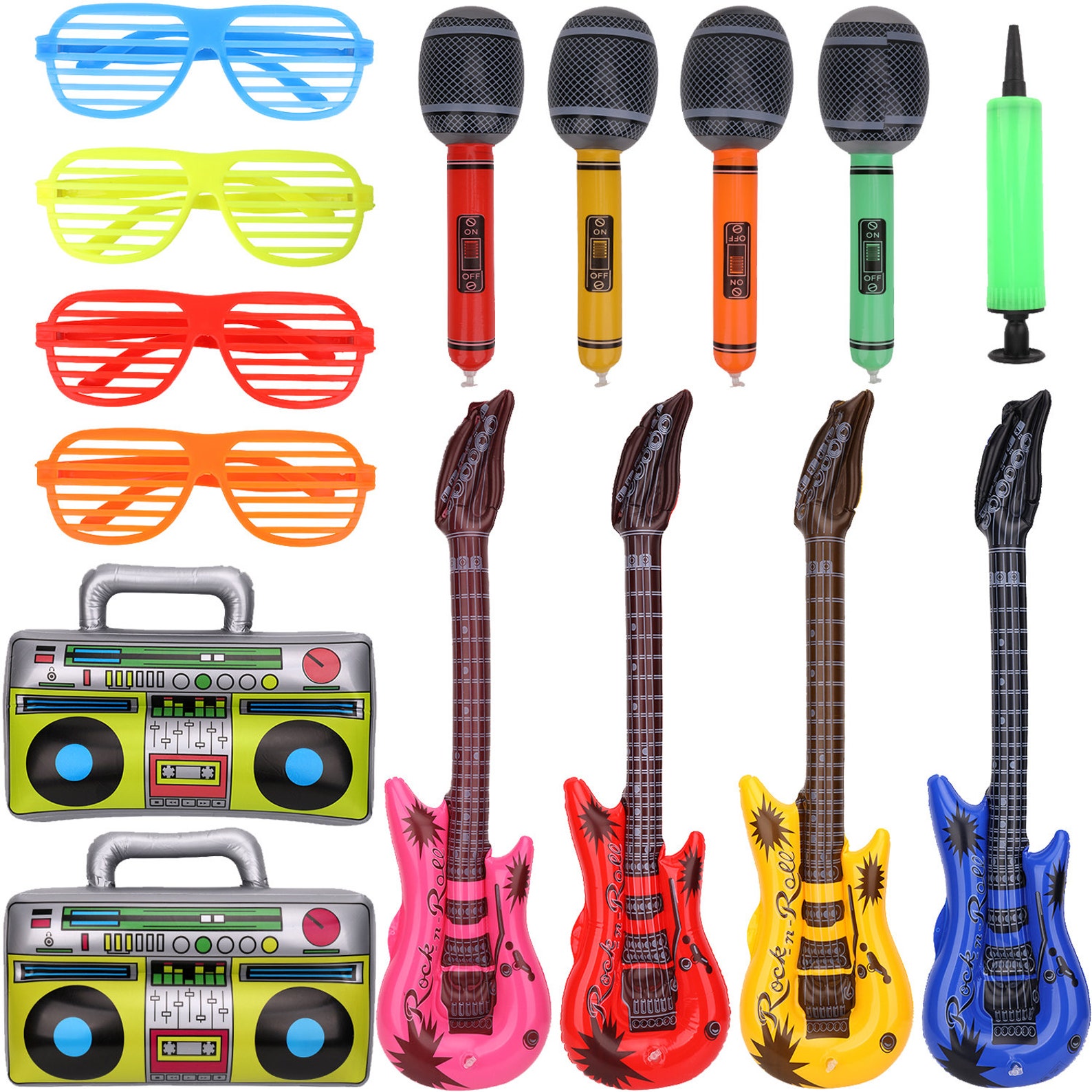 Inflatable Party Props Guitar Microphones Piano Musical - Etsy
