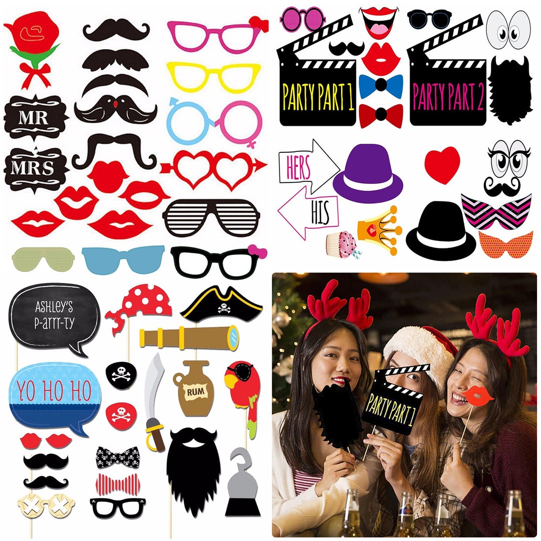 Funny Party Props Funny Photo Booth Props Selfie Photo Booth - Etsy