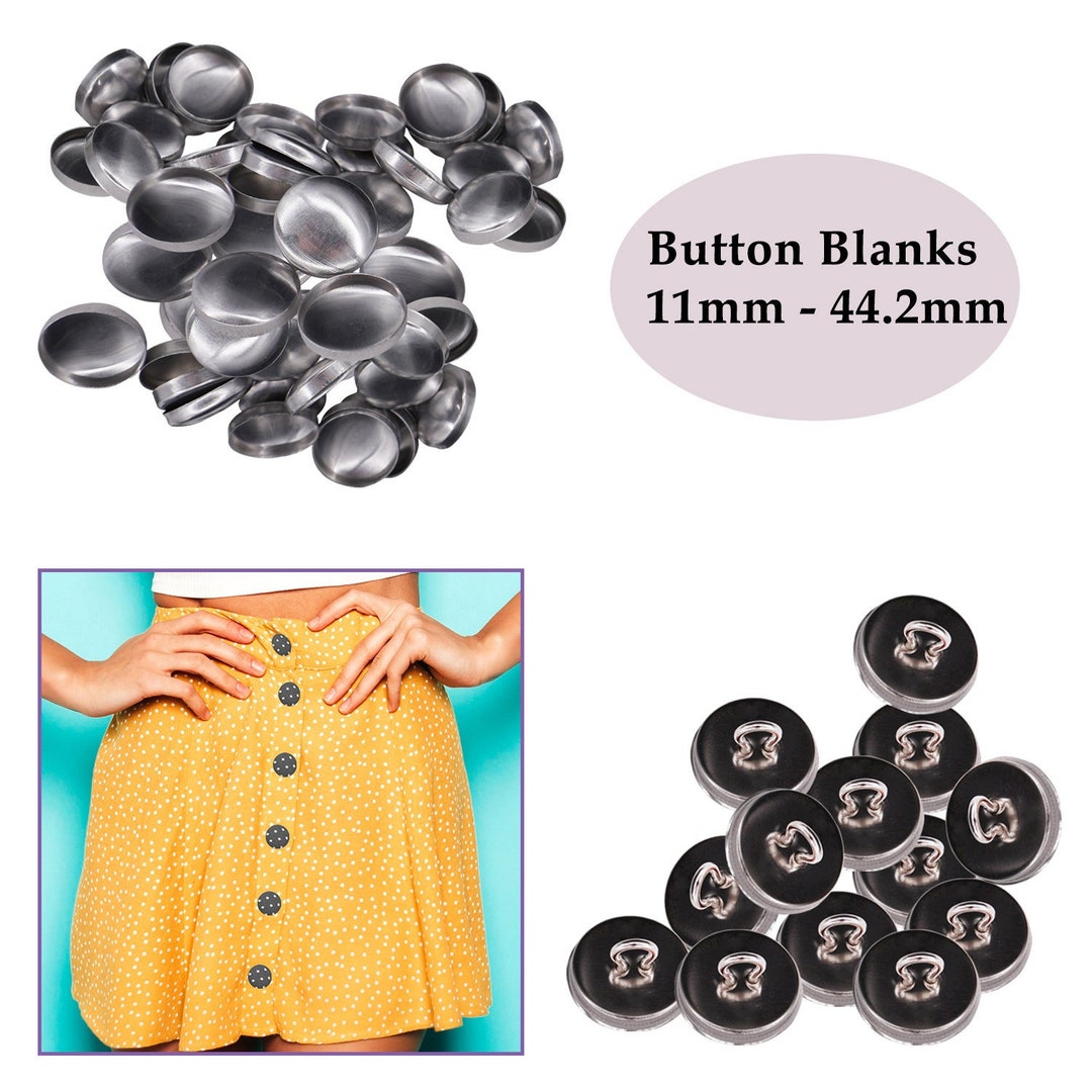 Blank Buttons Fabric Covered Buttons Self Cover Tack Round - Etsy