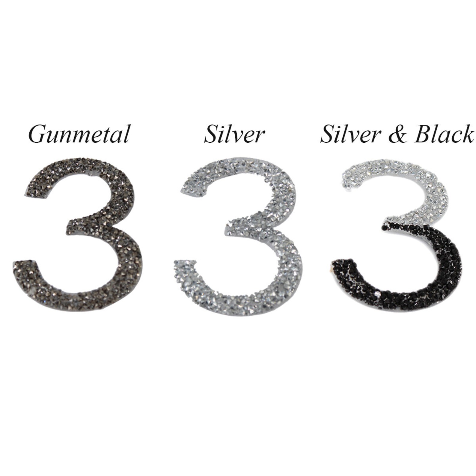 2pcs Hot Fix Iron on Number Letters Glitter Stickers for Craft - Etsy UK