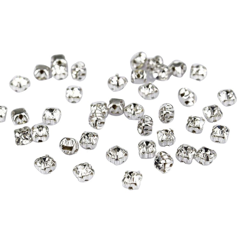 Sew on Clear Crystal Diamante Rhinestones Gems Top for Arts & - Etsy UK