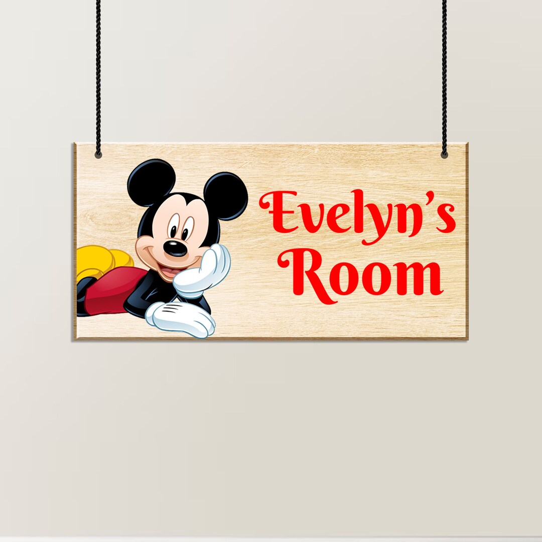 Personalised Wooden Kids Room Sign Custom With Any Name Hanging Room ...