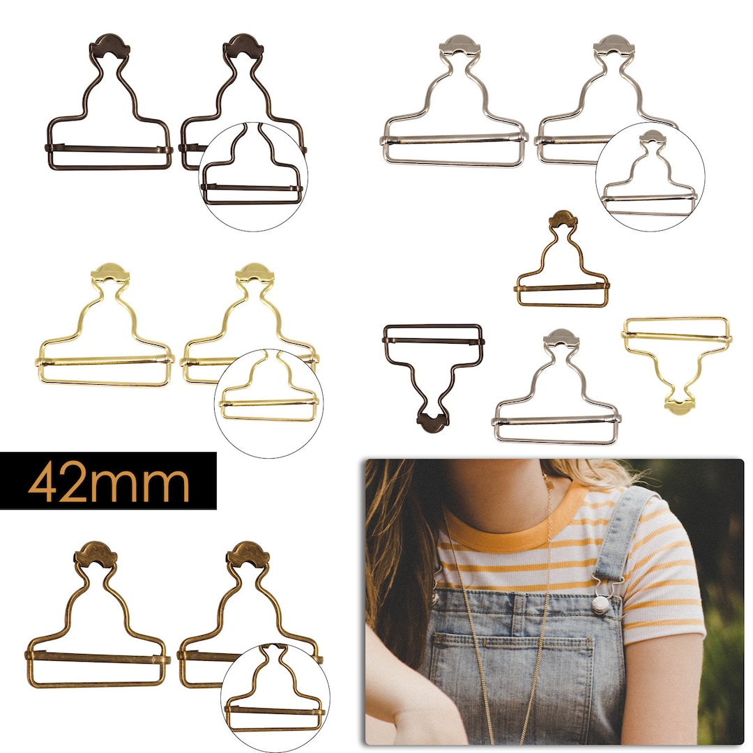 42mm Dungaree Buckle Metal Clips Brace Buckles for Jumpsuits, Kids ...