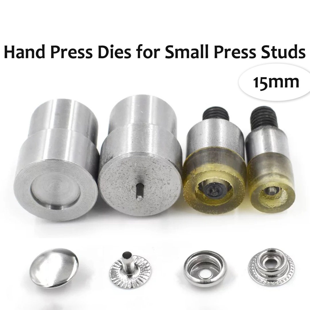 15mm Small Press Studs Fixing Dies Compatible With Green Hand Press ...