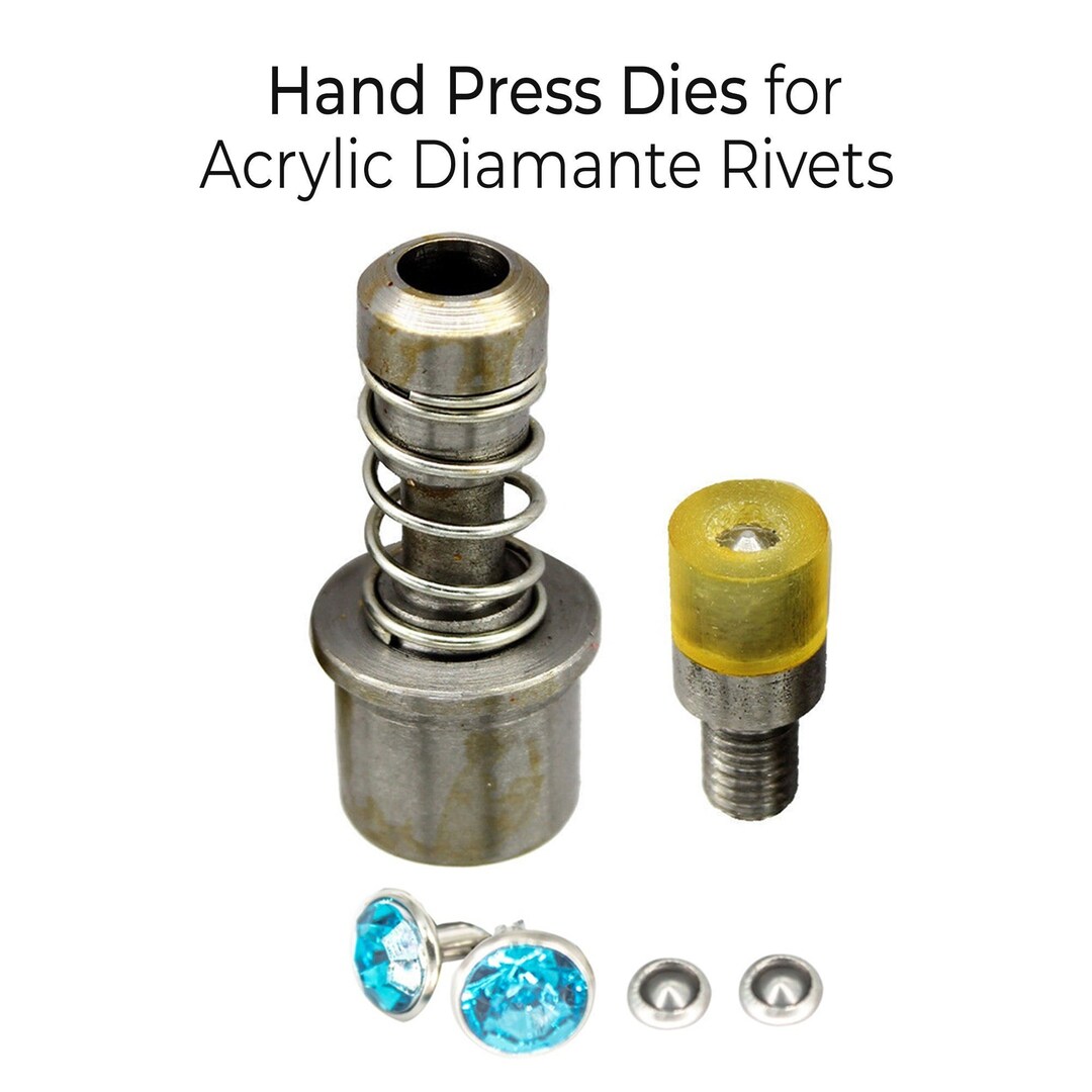 Acrylic Diamante Rivets Fixing Dies for Green Hand Press Machine Rivet ...
