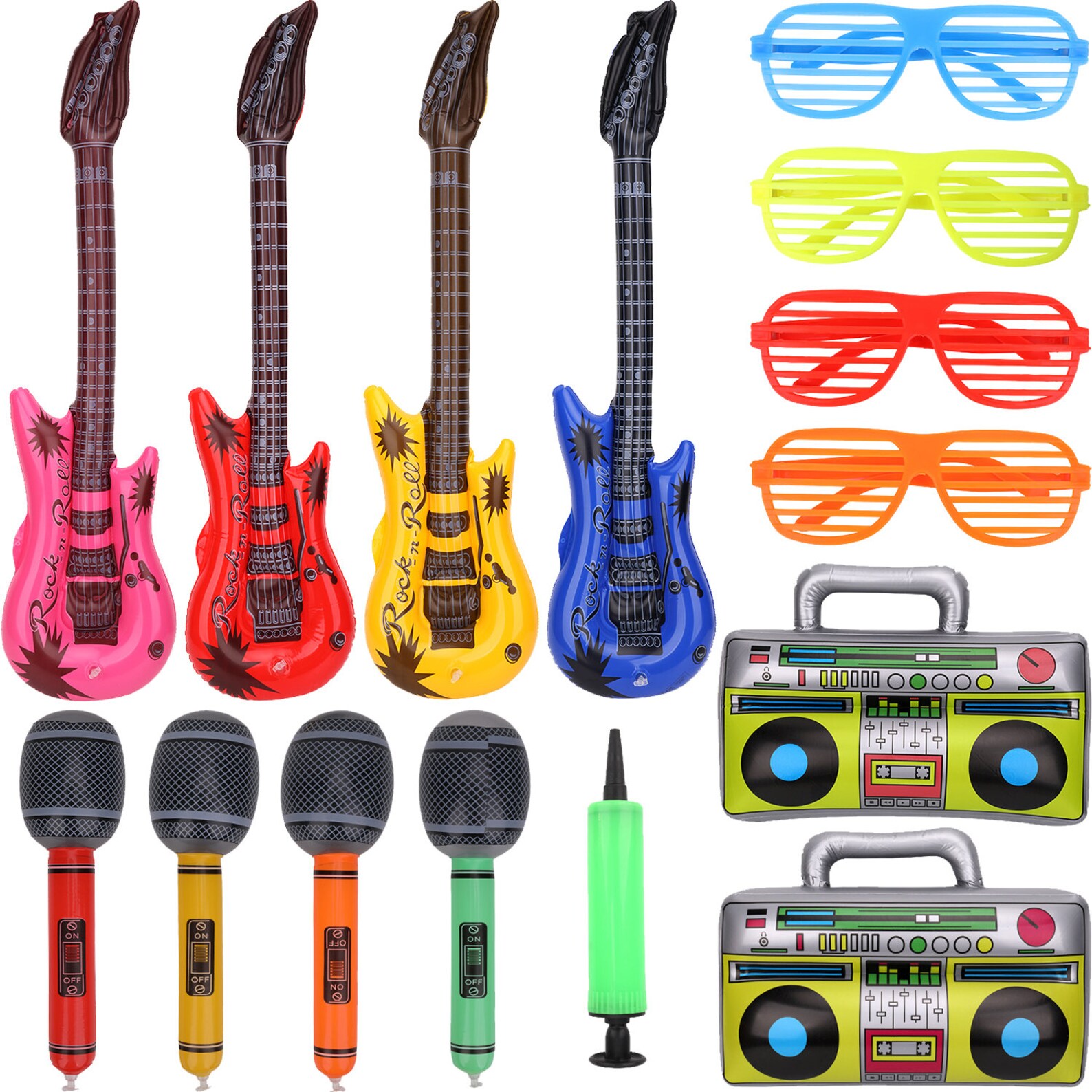 Inflatable Party Props Guitar Microphones Piano Musical - Etsy