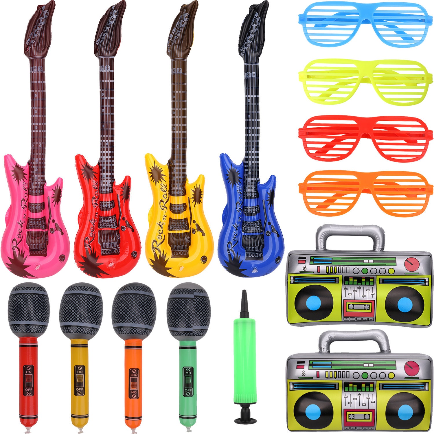 Inflatable Party Props Guitar Microphones Piano Musical - Etsy
