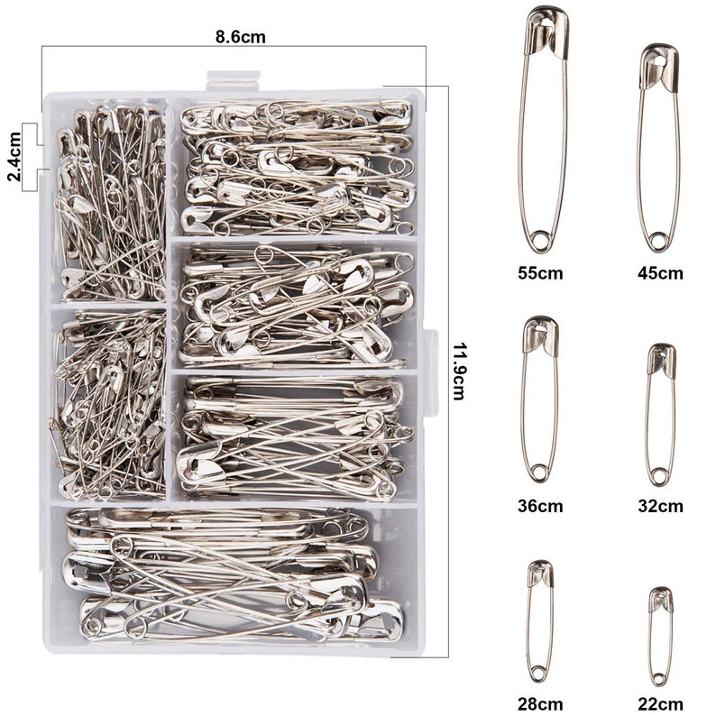 Safety Pins Box for Securing Clothing DIY Jewelry Making - Etsy UK