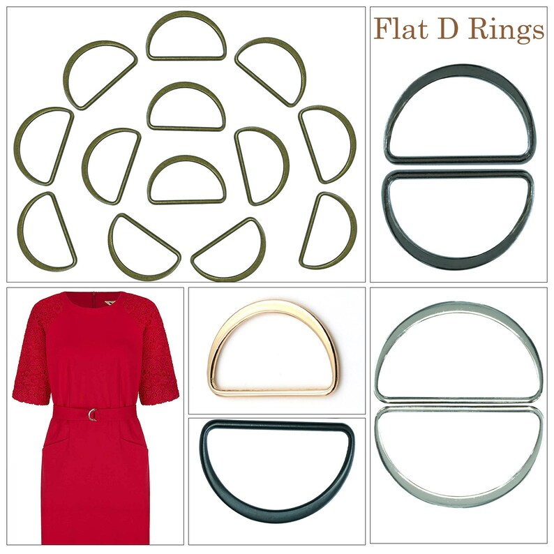 10pcs 43mm Sturdy Welded Flat D-ring Buckle Metal Sewing Craft - Etsy