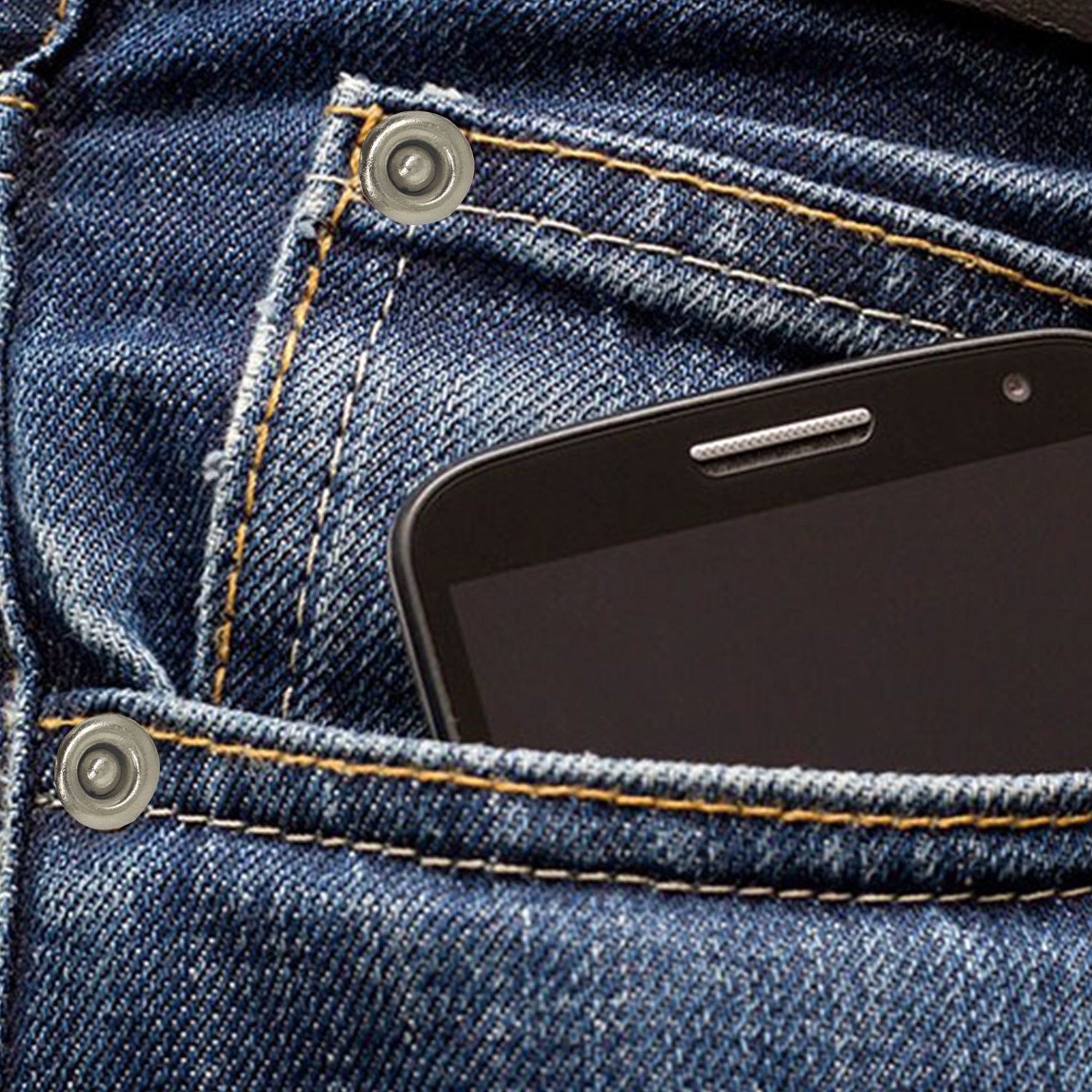 9.5mm Denim Rivet Brass Hat Rivets Studs Button for Jeans - Etsy UK